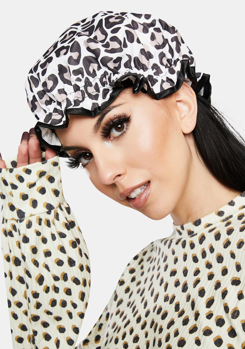 The Vintage Cosmetic Company Leopard Shower Cap – Dolls Kill