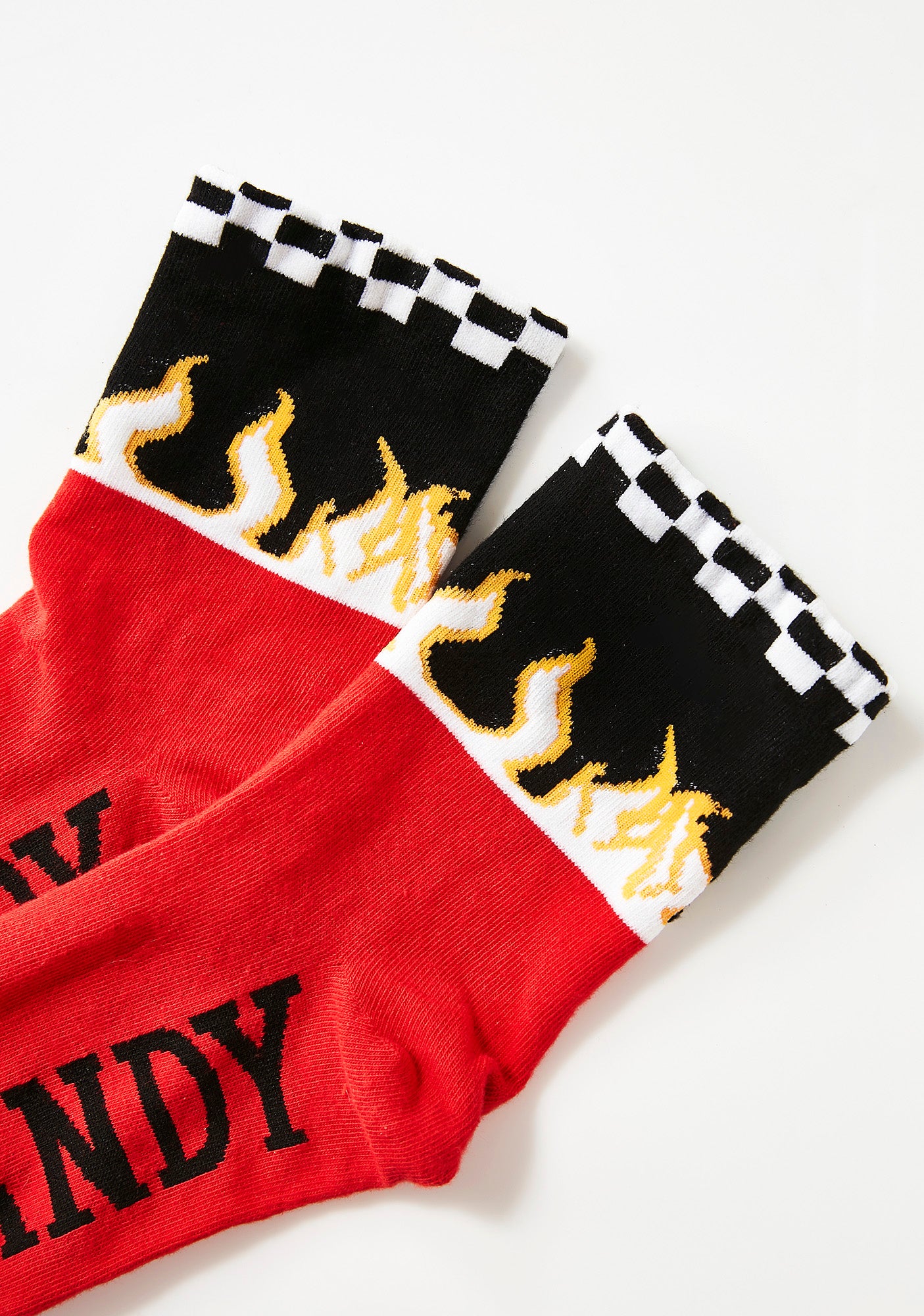 To My Fans Flame Socks – Dolls Kill