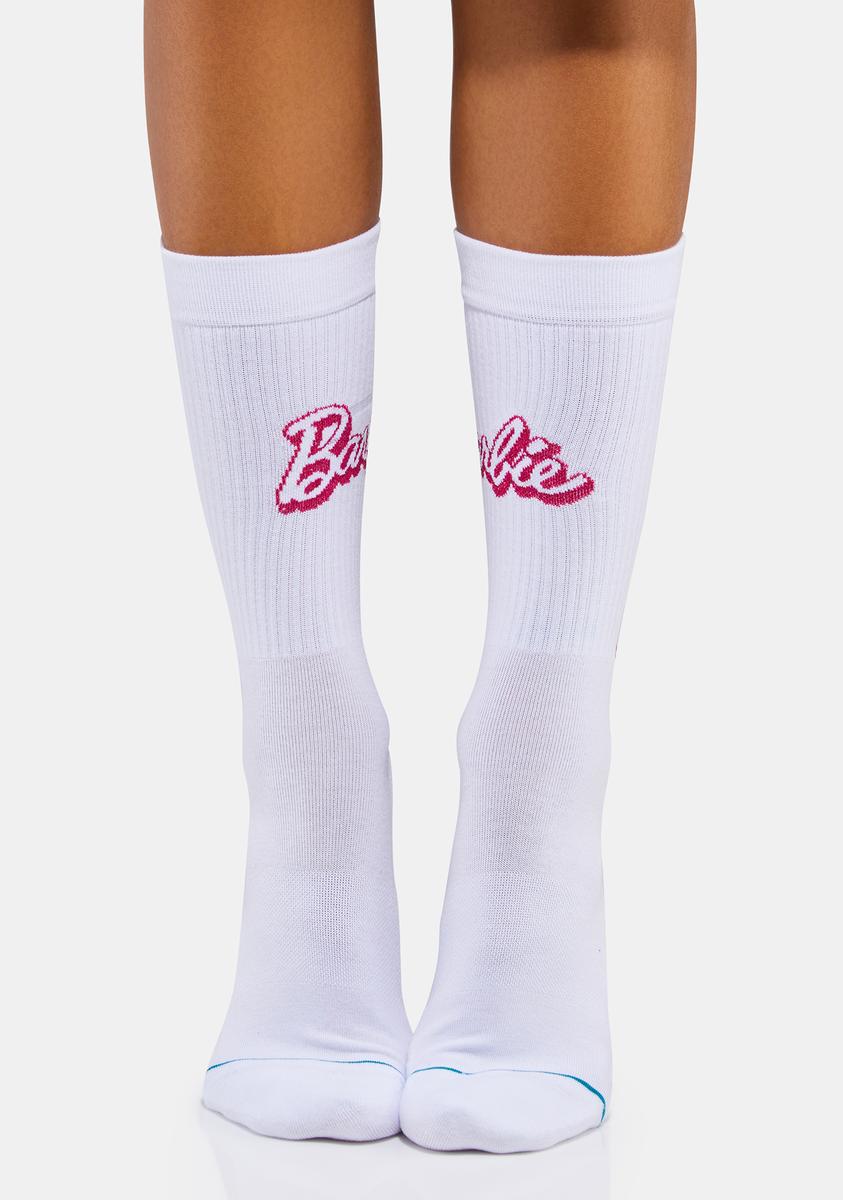 Stance Barbie Logo Socks - White – Dolls Kill