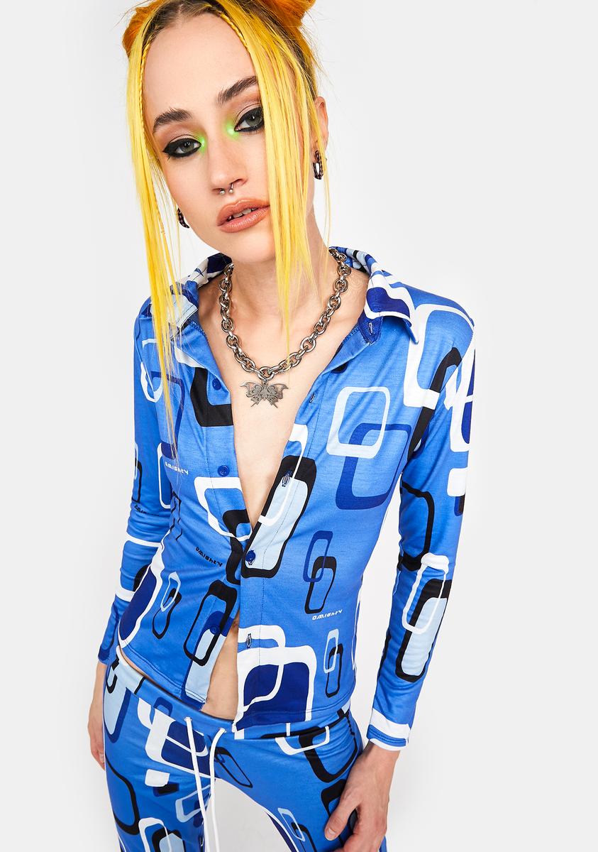 O Mighty Blue Telly Shirt – Dolls Kill