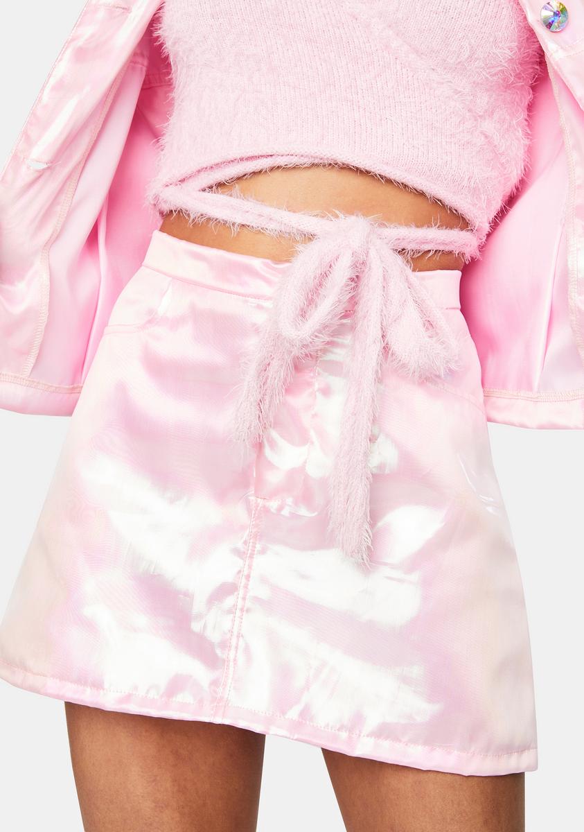 Sparkl Fairy Couture Light Pink Fairy Dust Mini Skirt – Dolls Kill