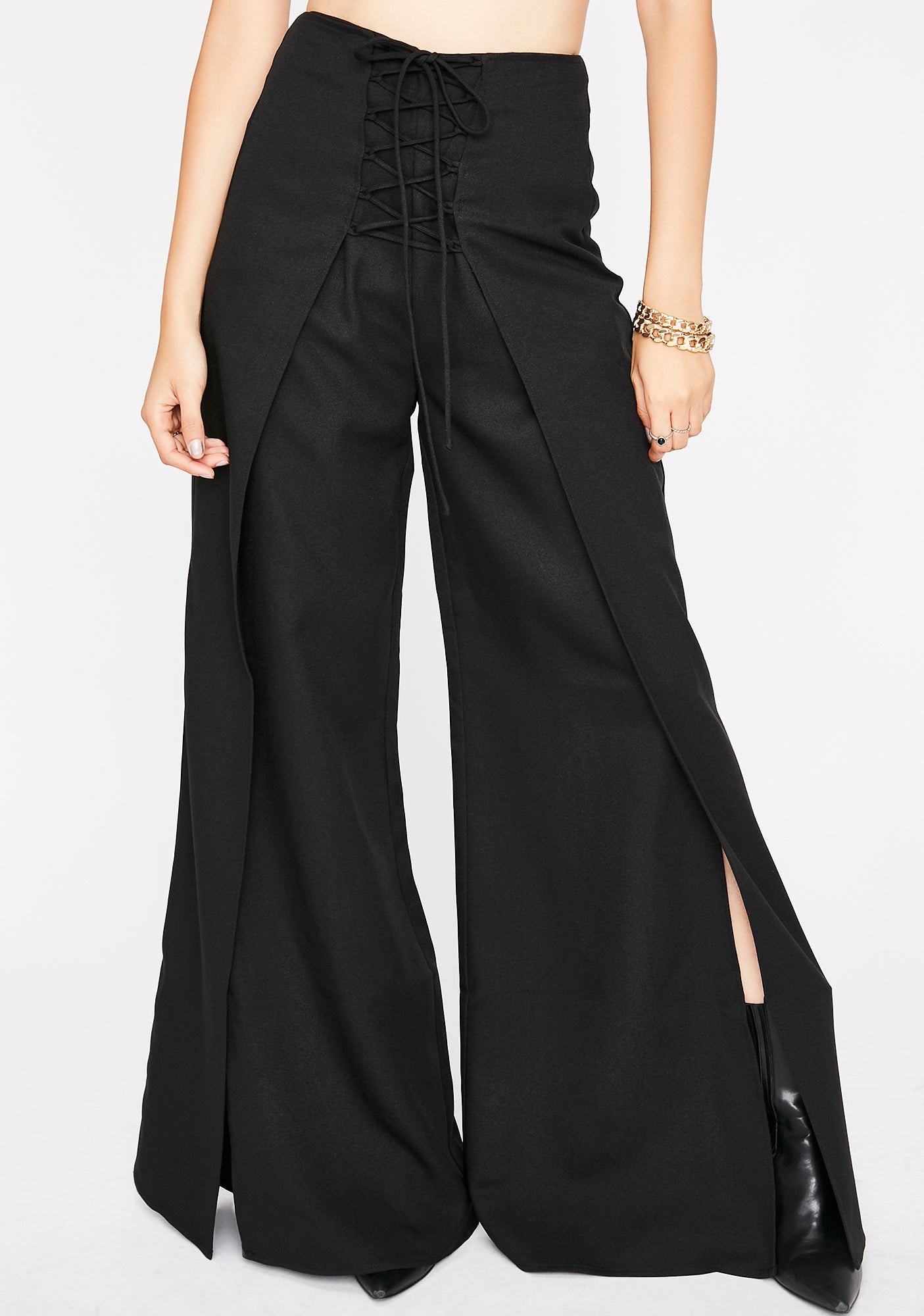 Serve N' Swerve Split Leg Pants – Dolls Kill