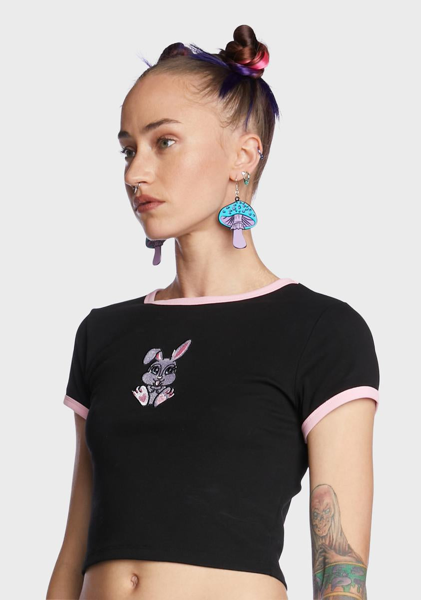 Trippy Mushroom Earrings - Purple – Dolls Kill