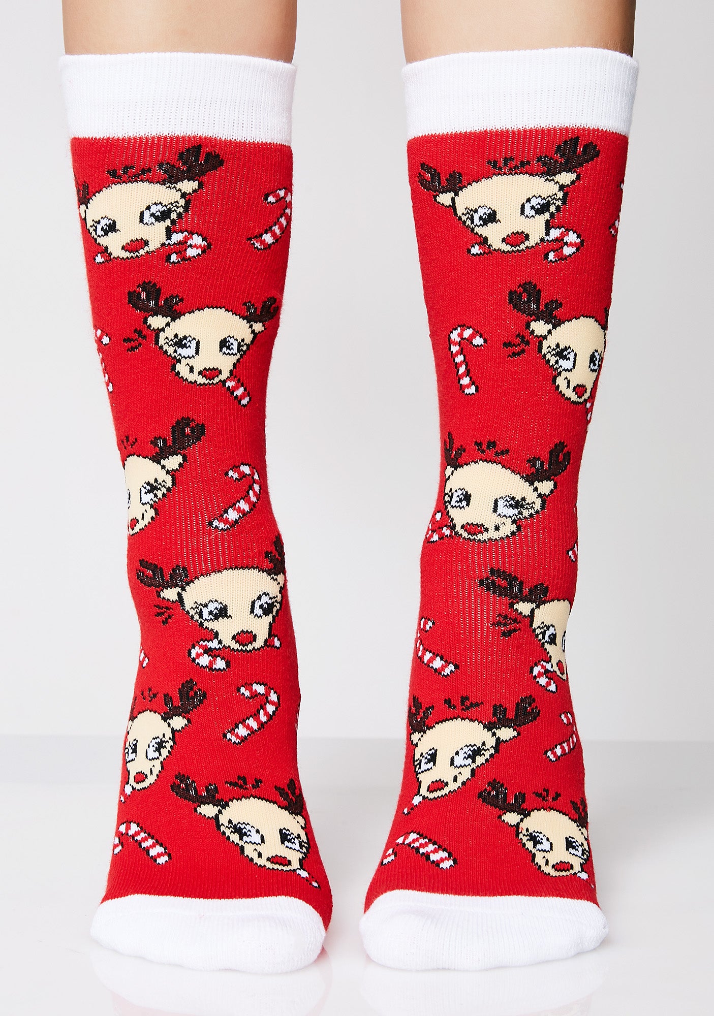 Reindeer Peppermint Scented Socks – Dolls Kill