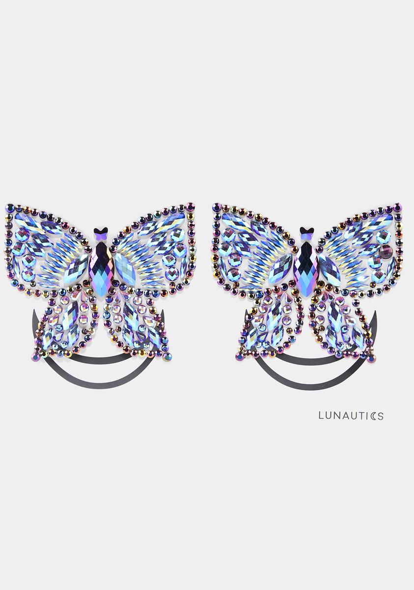 Lunautics Butterfly Body Jewels - Black – Dolls Kill