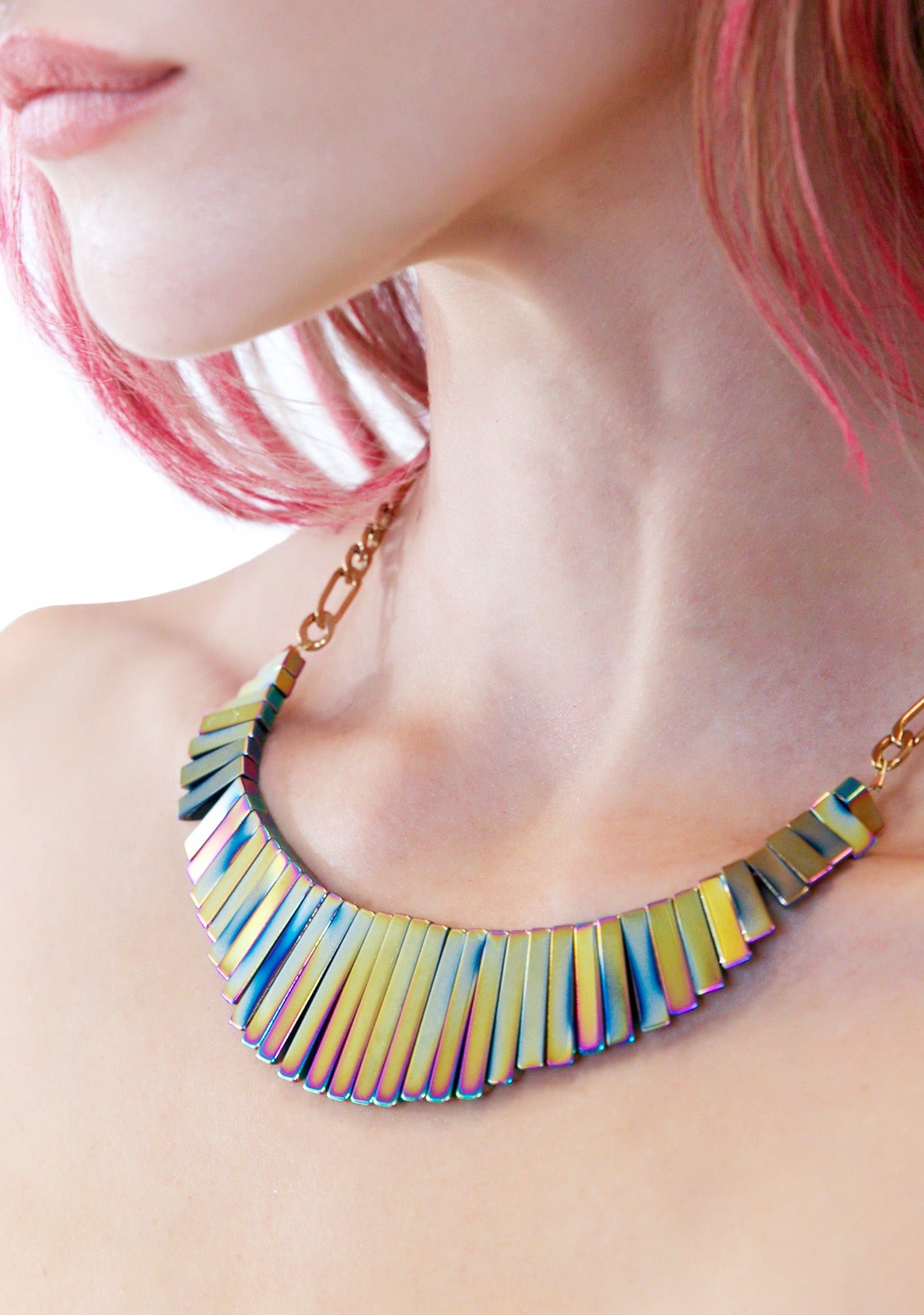 Hematite Collar Necklace – Dolls Kill