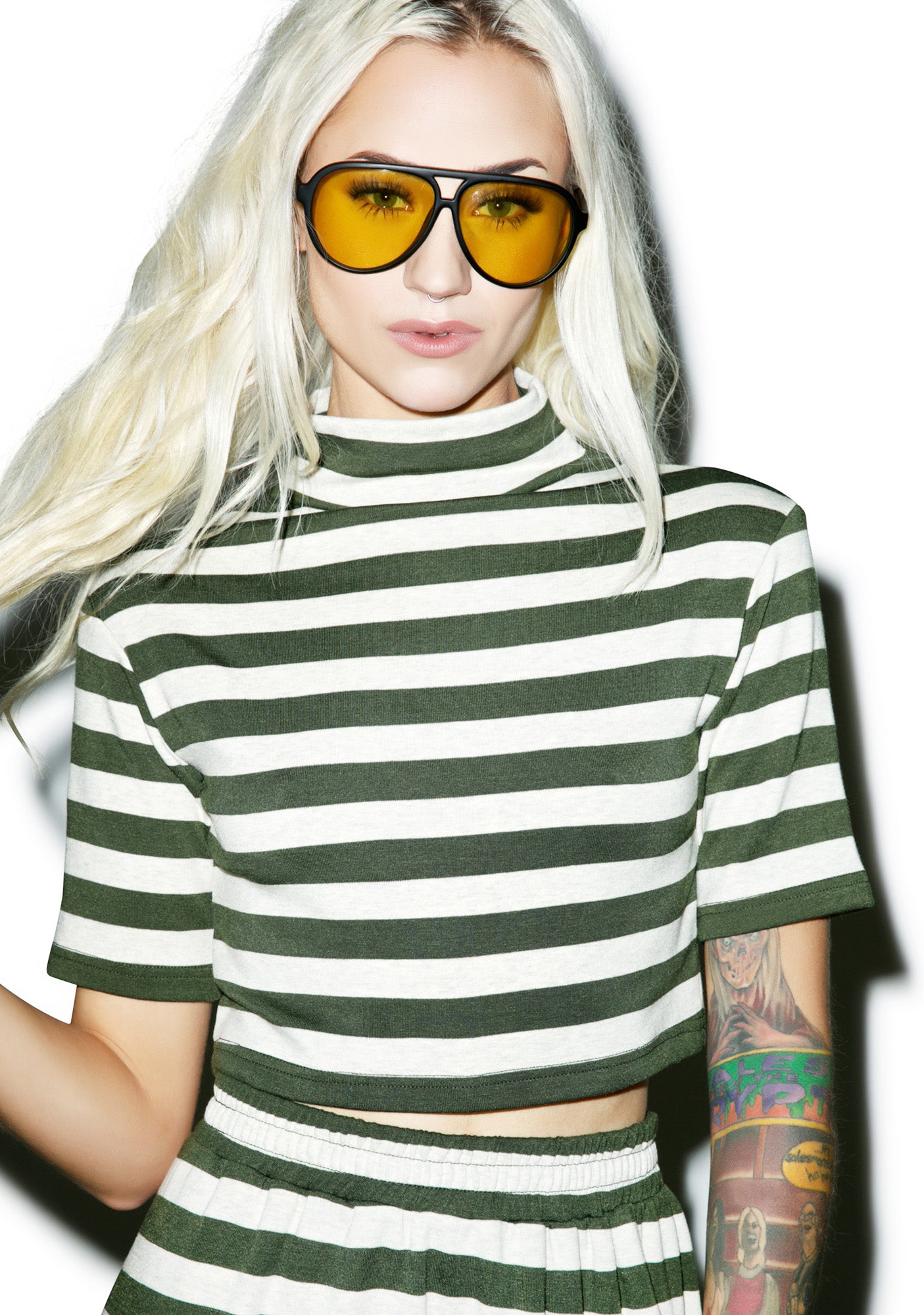 Nomad Stripe Crop Top – Dolls Kill