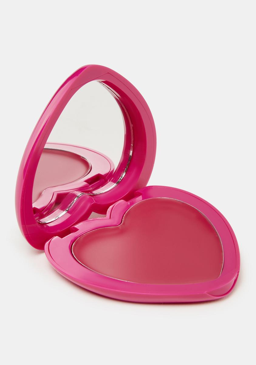 Half Caked Cheek And Lip Tint Heart Compact - Pink – Dolls Kill