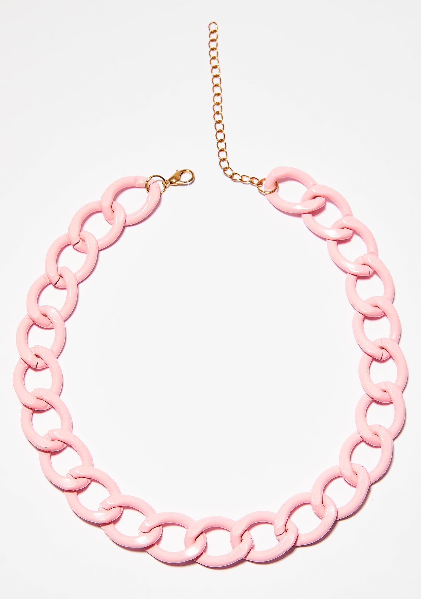 Light Pink Pastel Chain Necklace – Dolls Kill
