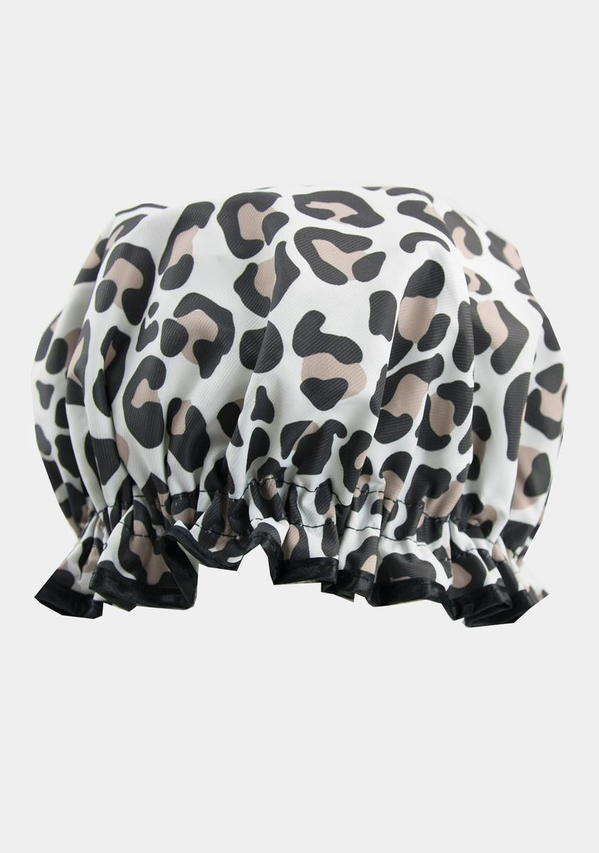 The Vintage Cosmetic Company Leopard Shower Cap – Dolls Kill