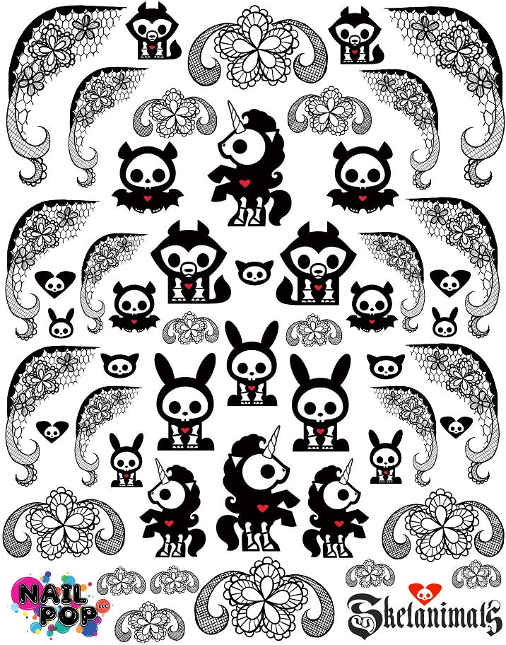 Skelanimals Nail Decals – Dolls Kill