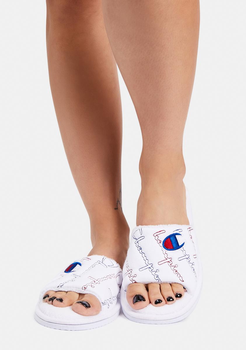 Champion Hotel OT Slide Slippers – Dolls Kill