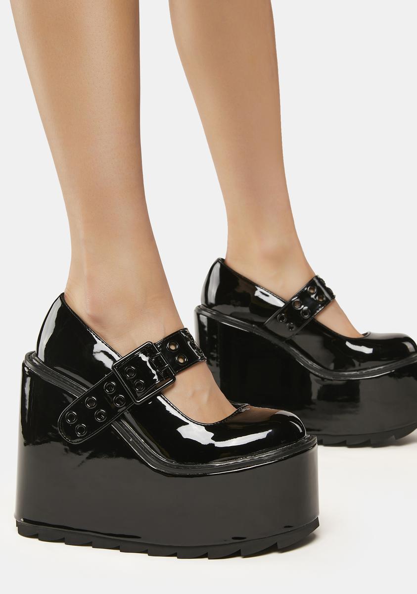 Mary Jane Platform Wedges