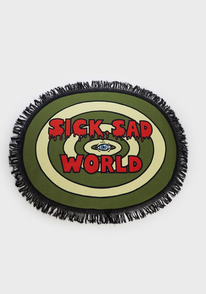 Dolls Kill x Daria Sick Sad World Tassel Rug - Multi