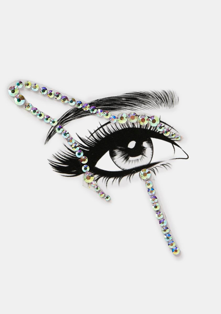 Tear Rhinestone Eye Gems - Iridescent – Dolls Kill