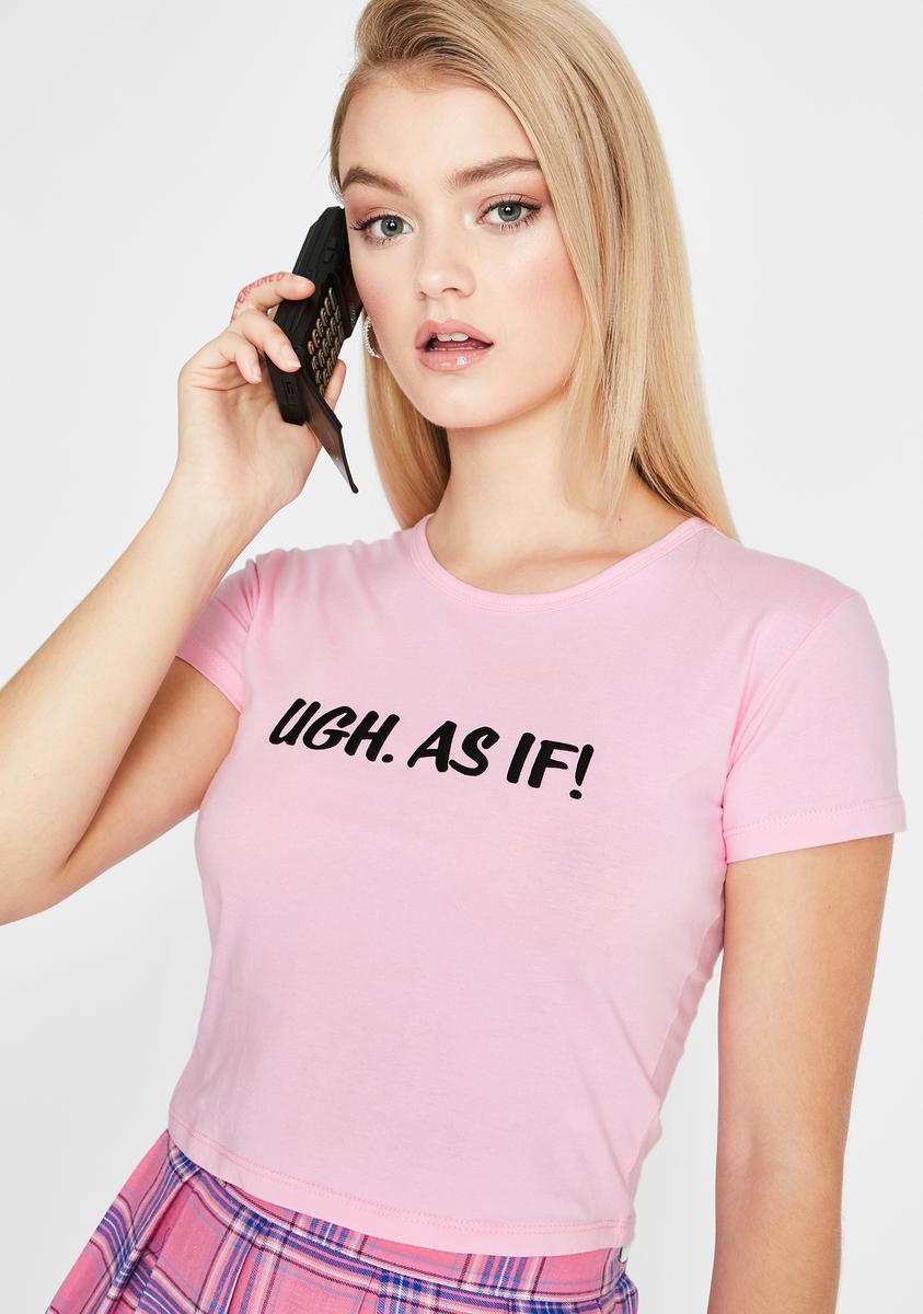 Sugar Thrillz Ugh As If Baby Tee – Dolls Kill