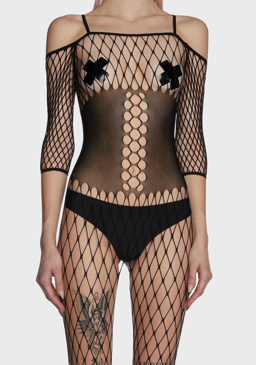 Fishnet Corset Bodystocking - Black – Dolls Kill