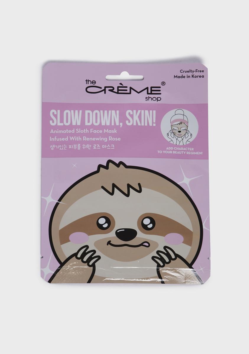 The Creme Shop Sloth Face Mask - Pink – Dolls Kill