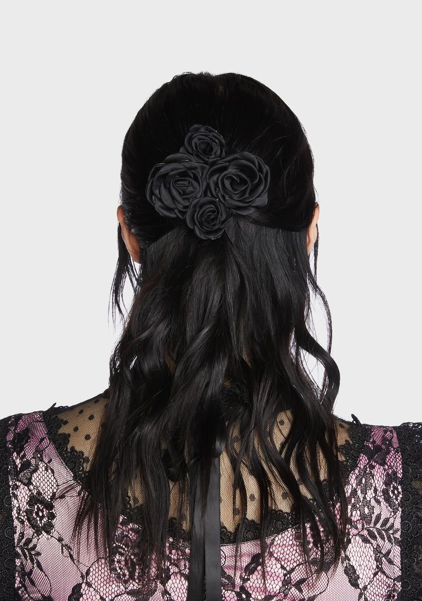 Rose Hair Pin Set - Black – Dolls Kill