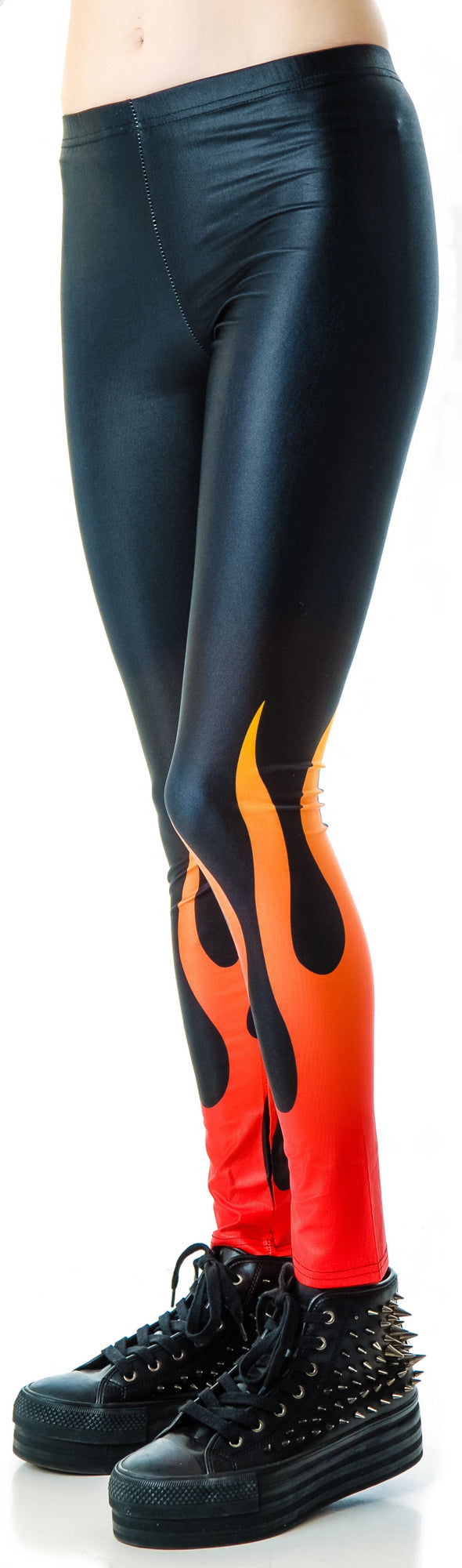 In Flames Leggings – Dolls Kill