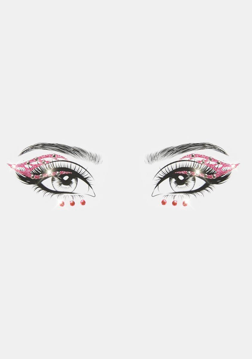 Glitter Gem Eye Stickers - Pink – Dolls Kill