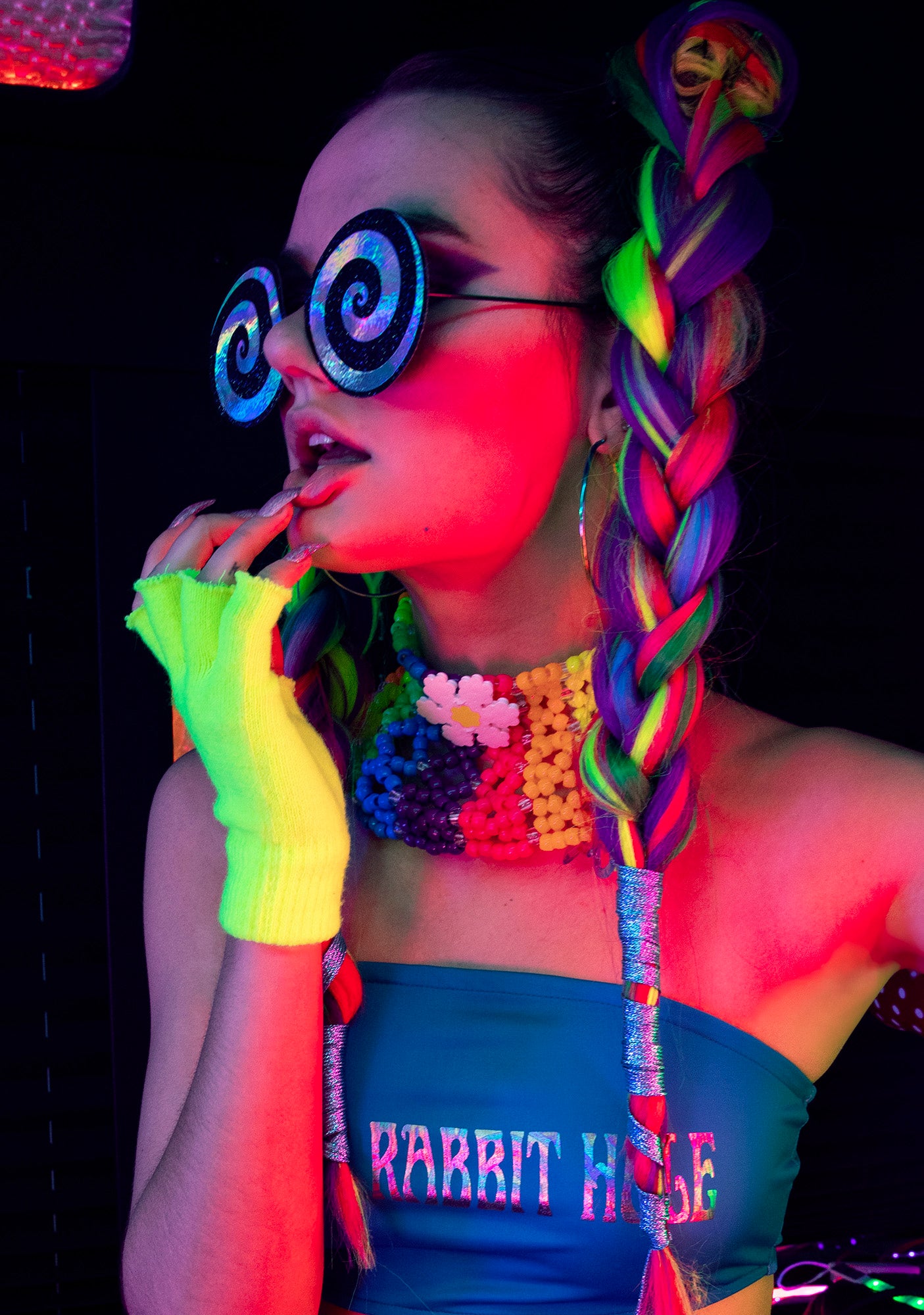 Neon Red Add In Hair Extensions – Dolls Kill