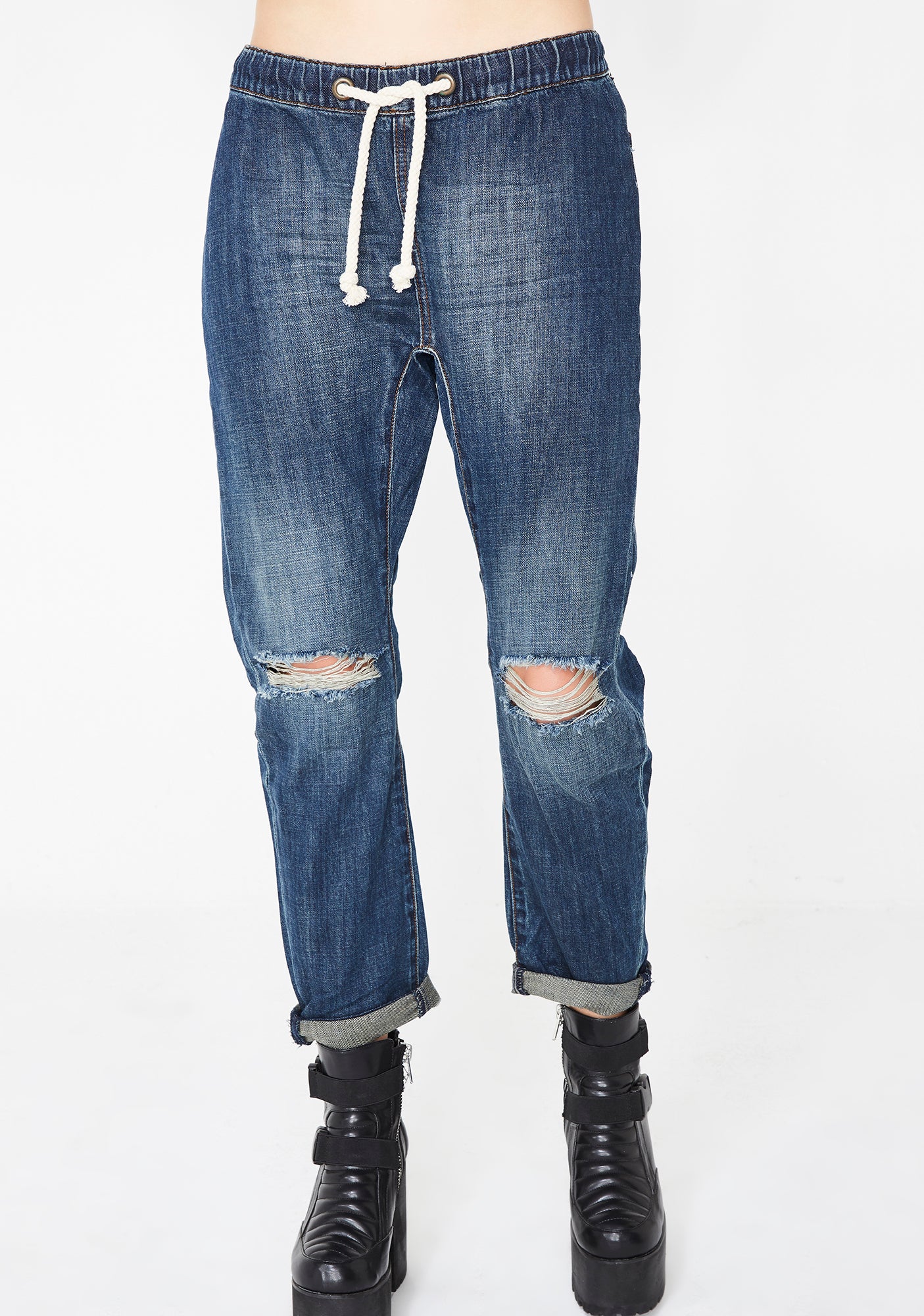 Cowboy Shabbies Drawstring Joggers – Dolls Kill