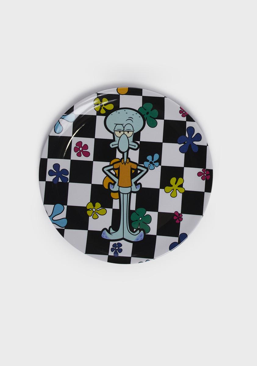 Dolls Kill x SpongeBob Checkered Print Snake Plate Set - Multi