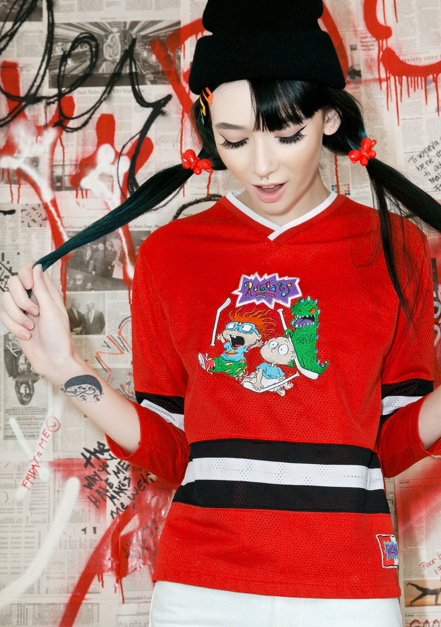 Rugrats 90s Hockey Shirt – Dolls Kill