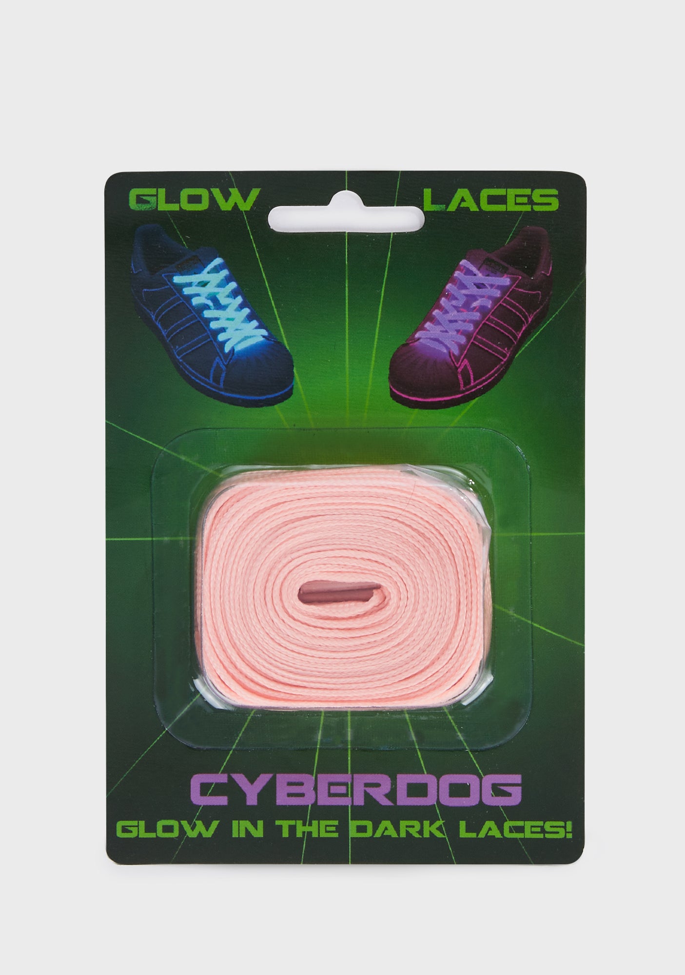 Cyberdog Glow In The Dark Shoelaces - Pink – Dolls Kill