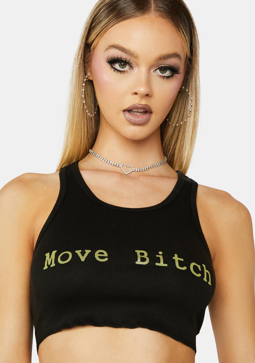 Graphic Tank Crop Top - Black – Dolls Kill