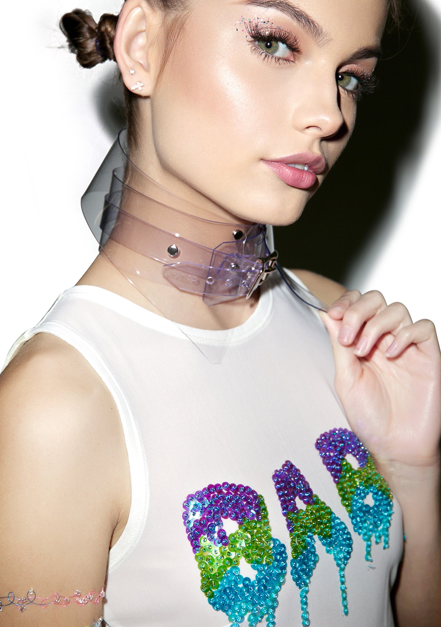 Clear Shirt Collar Choker – Dolls Kill