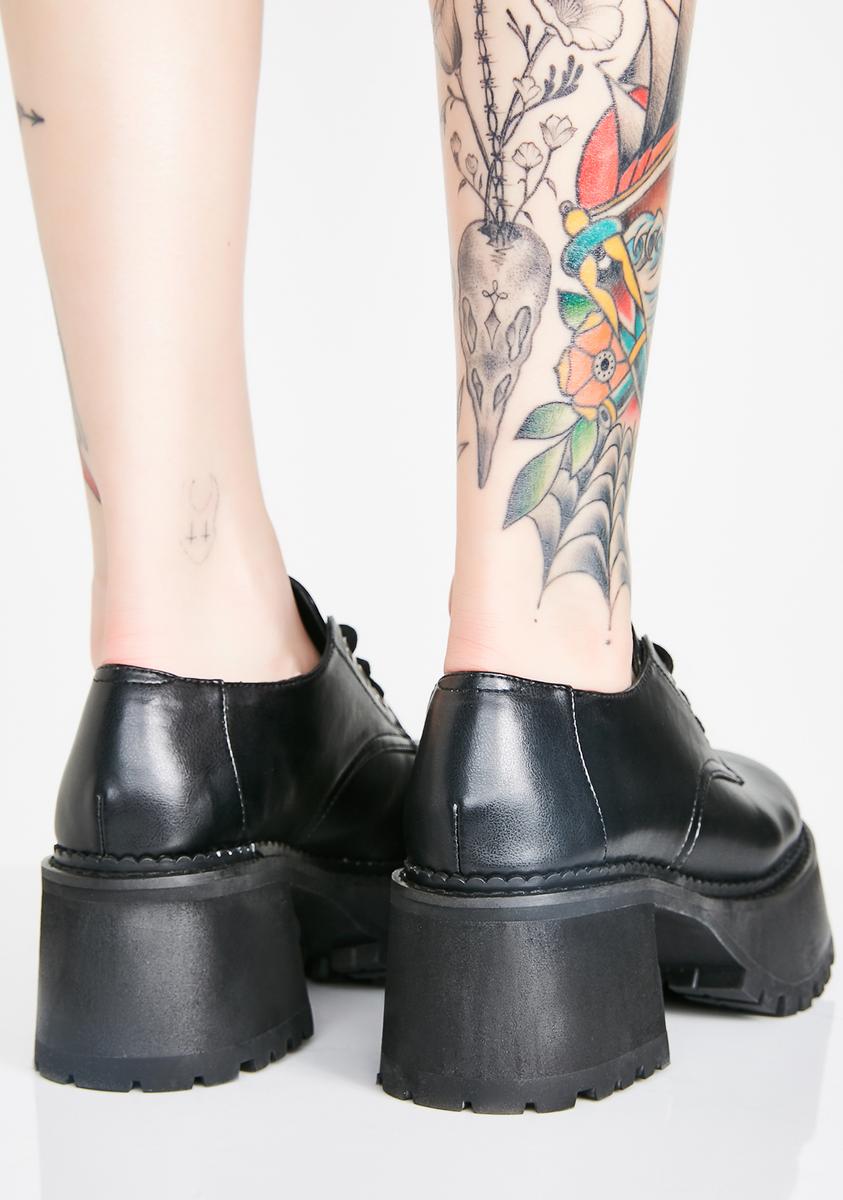 Current Mood Midnight High School Hellcat Chunky Platforms#N##N ...