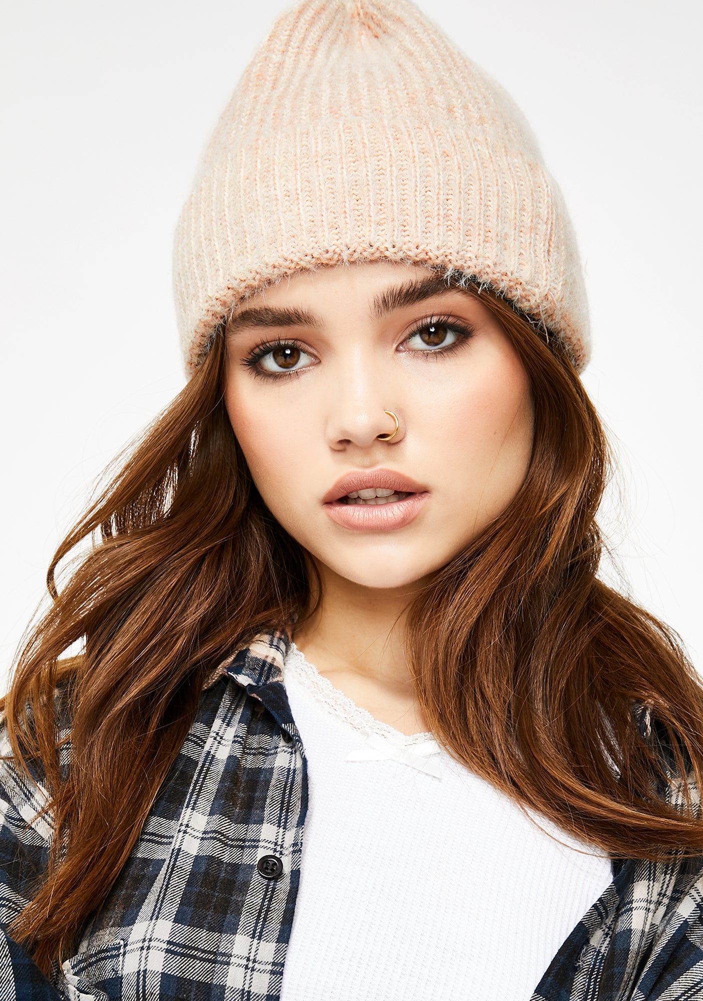 Nude Skatepark Ribbed Beanie – Dolls Kill