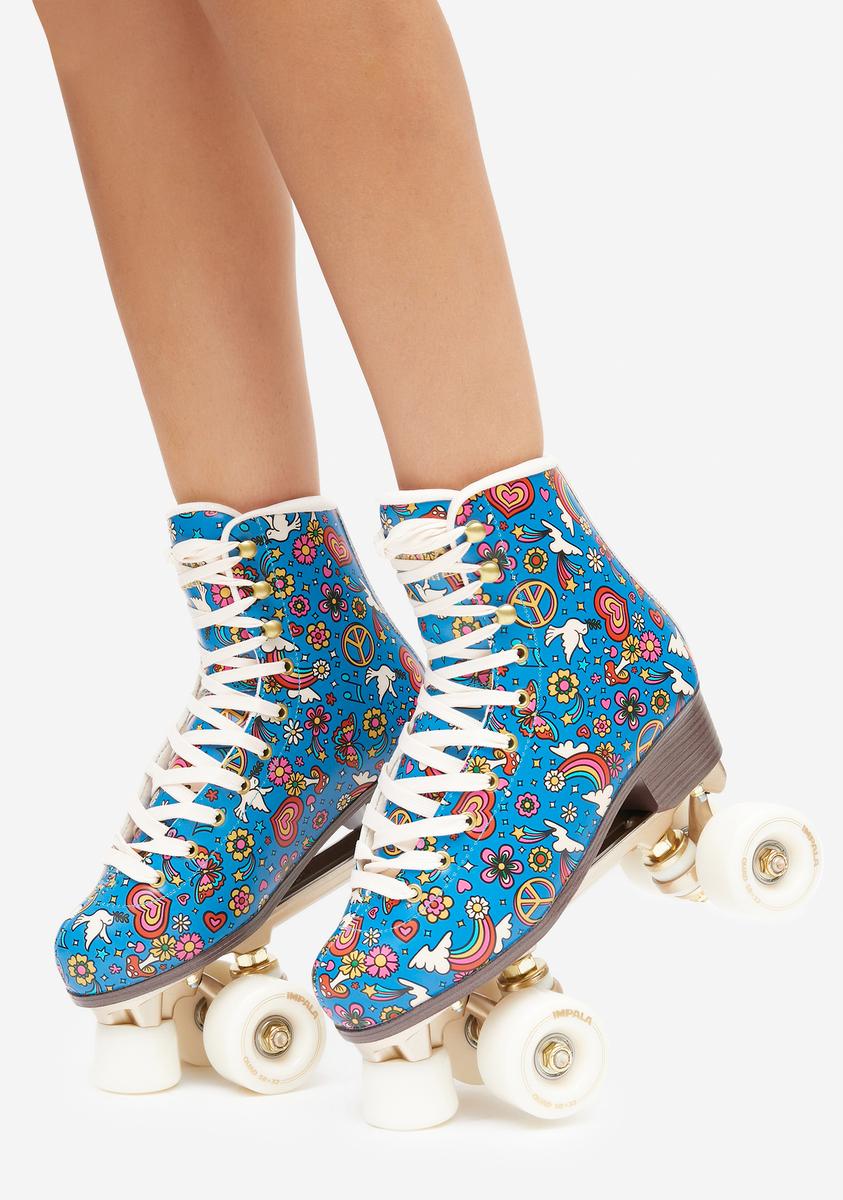 Impala Rollerskates Harmony Blue Quad Roller Skates – Dolls Kill
