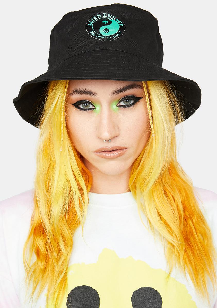 NGOrder Bucket Hat With Yin Yang Embroidery - Black – Dolls Kill