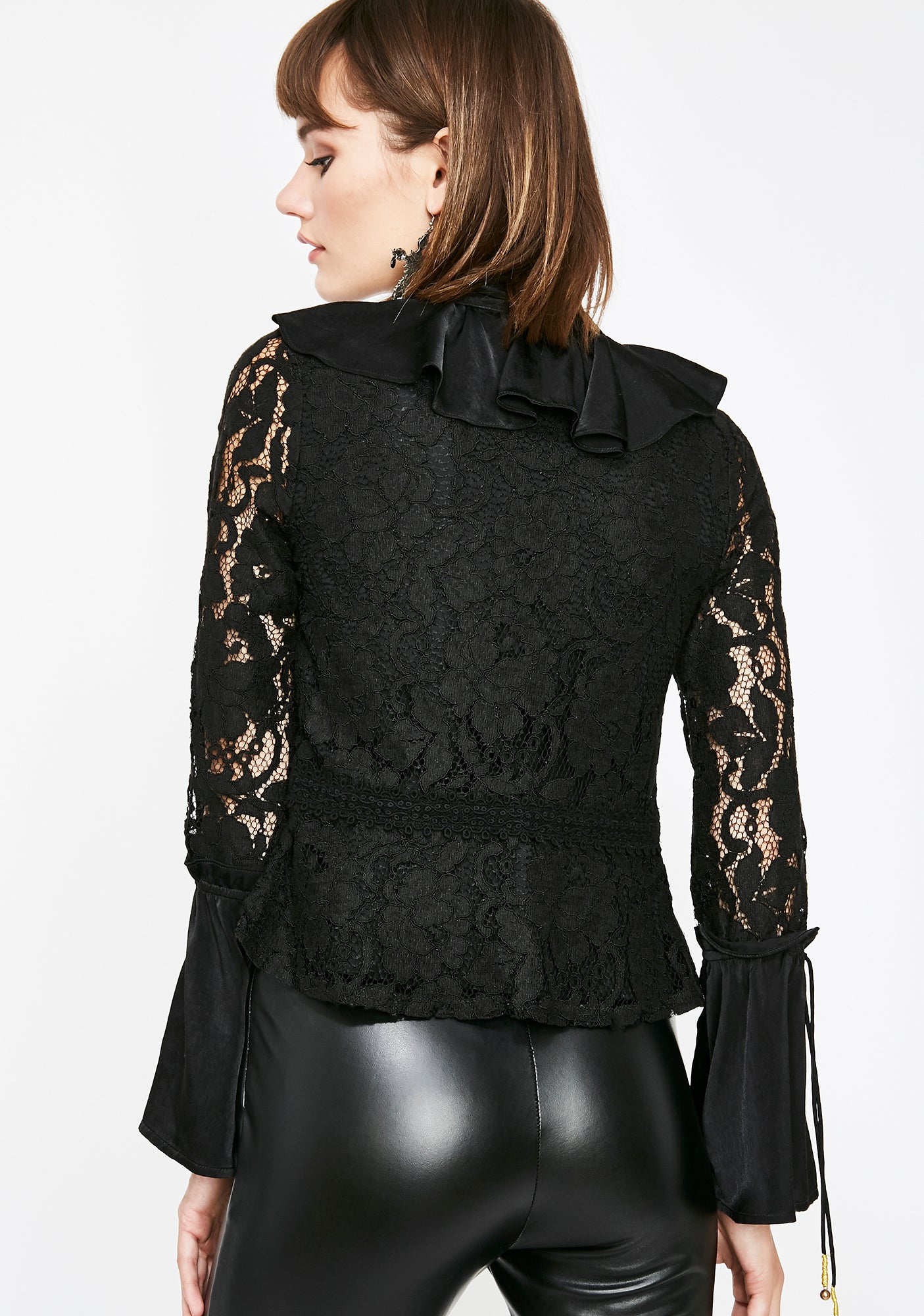 Queen Of Seduction Lace Top Dolls Kill