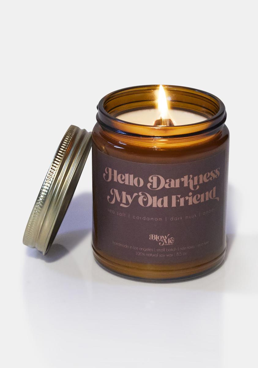 Blow Me Candle Co Hello Darkness My Old Friend Candle – Dolls Kill