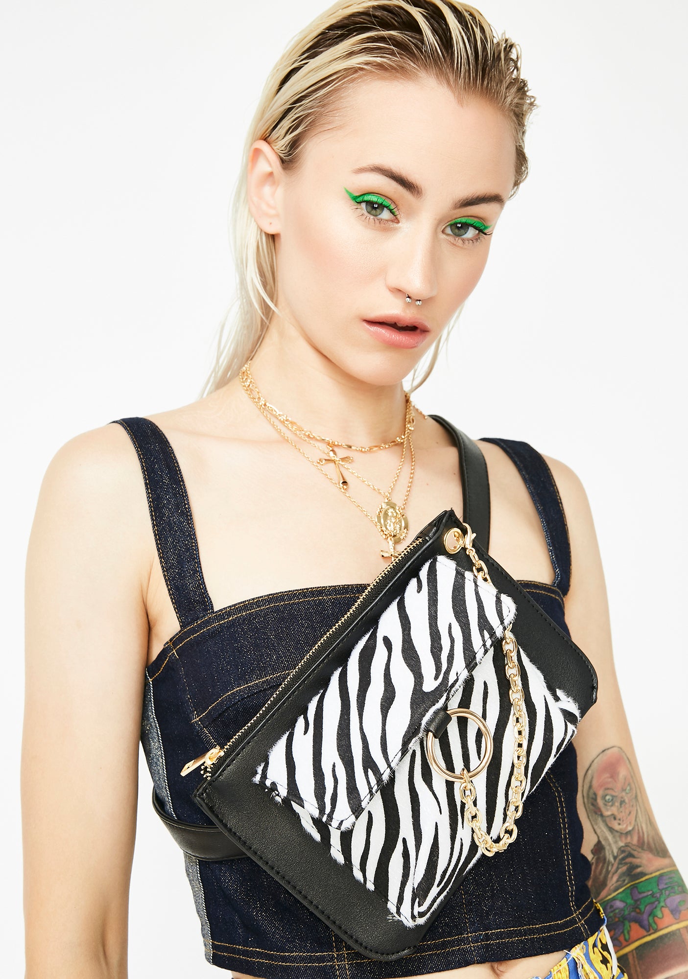 Zebra O-Ring Hip Bag – Dolls Kill