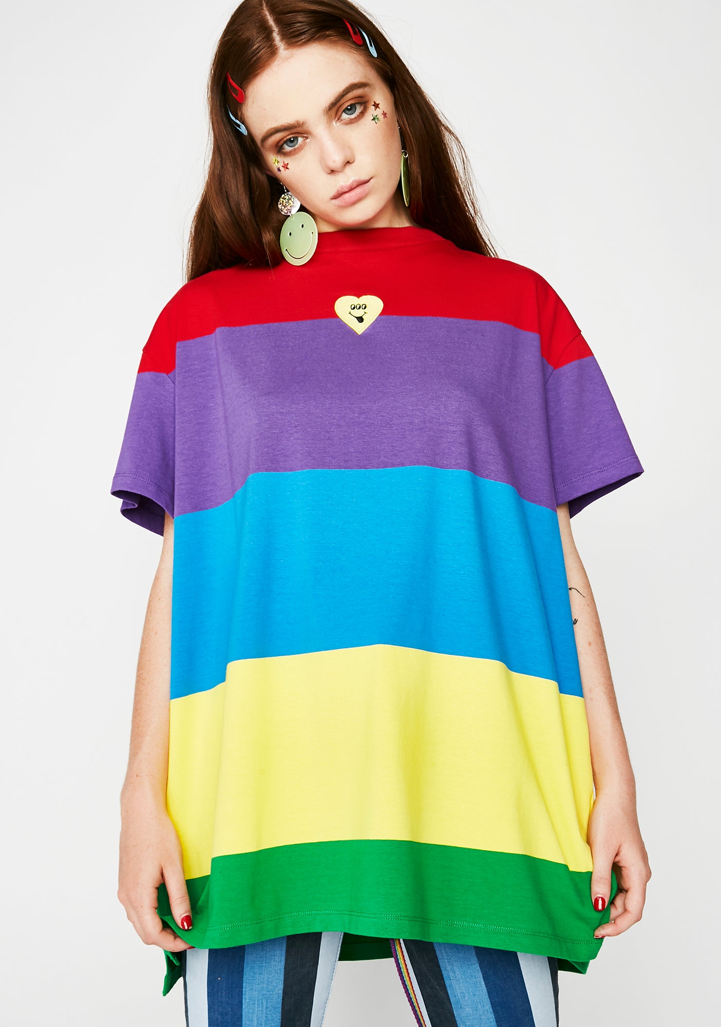Wavy Rainbow Tee – Dolls Kill