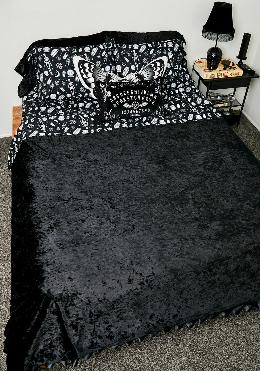 Dolls Home Goth Print Bedding Set - Black – Dolls Kill