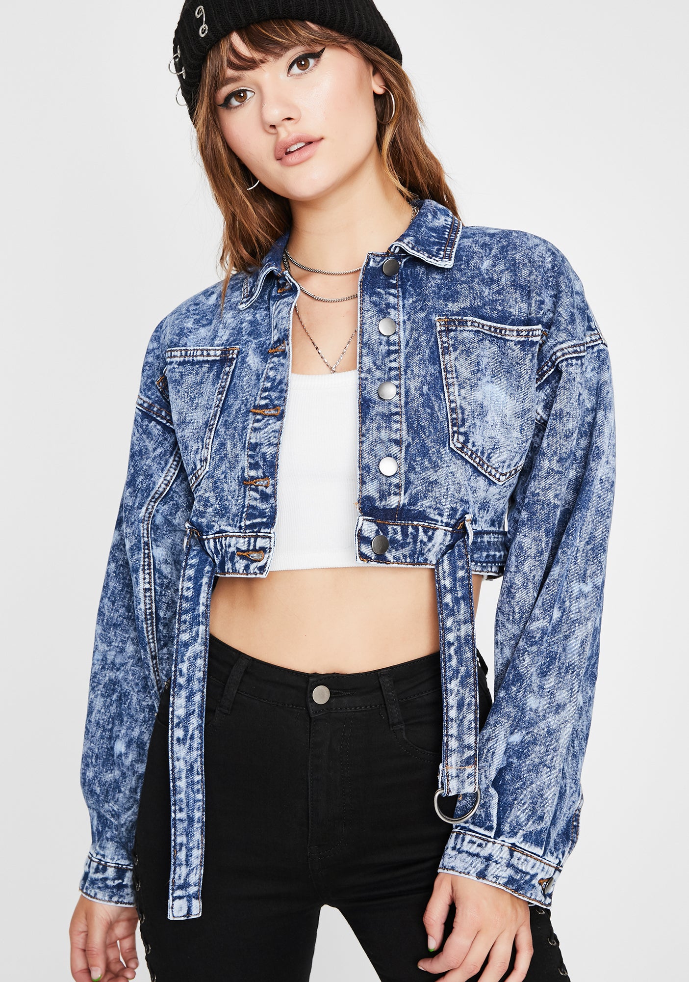 Atomic Kewl Klub Denim Jacket – Dolls Kill