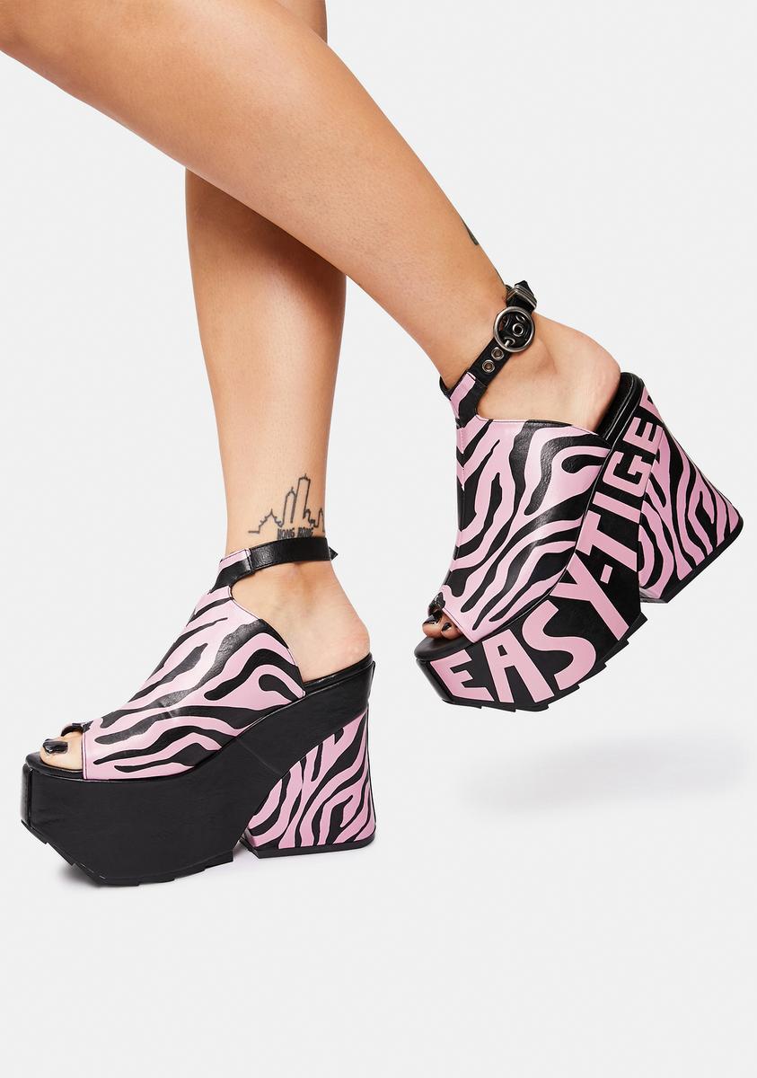 Lamoda Easy Tiger Platform Mules – Dolls Kill