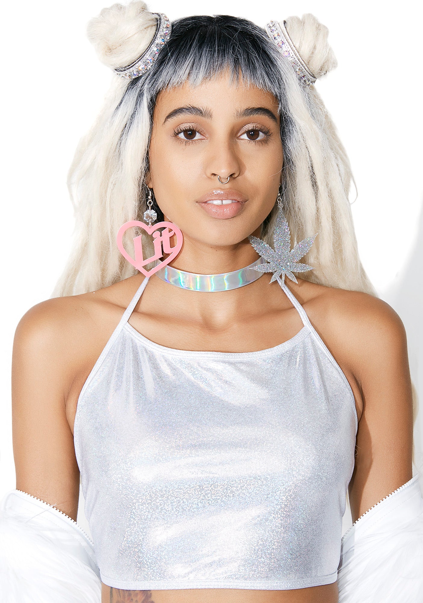 Leaf Lit Earrings – Dolls Kill