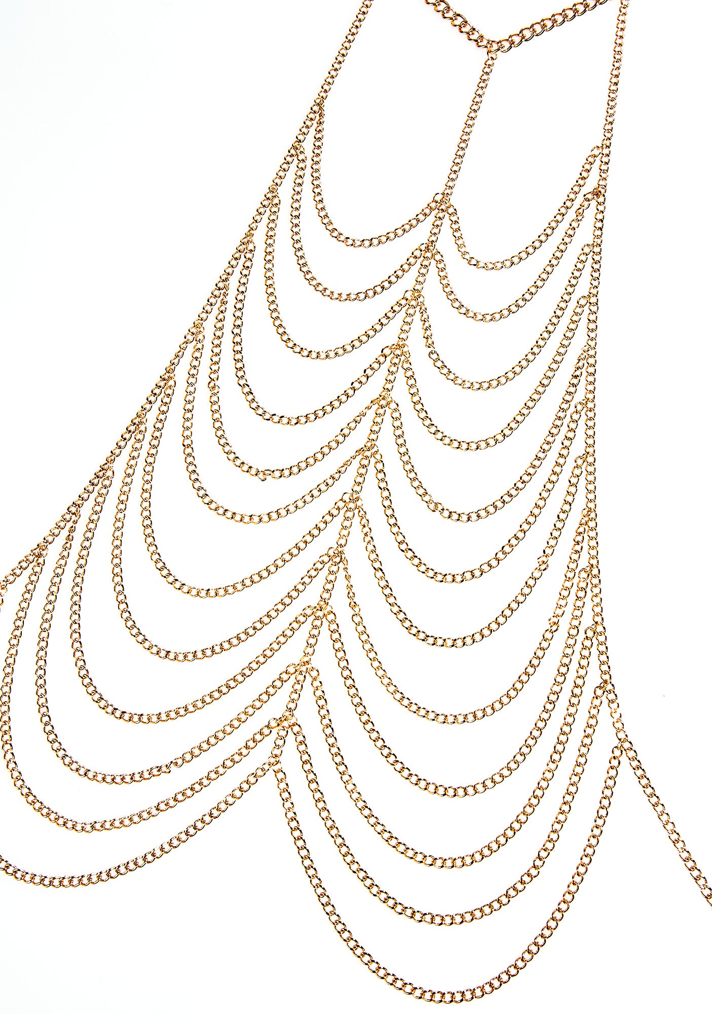 Make 'Em Gold Body Chain – Dolls Kill