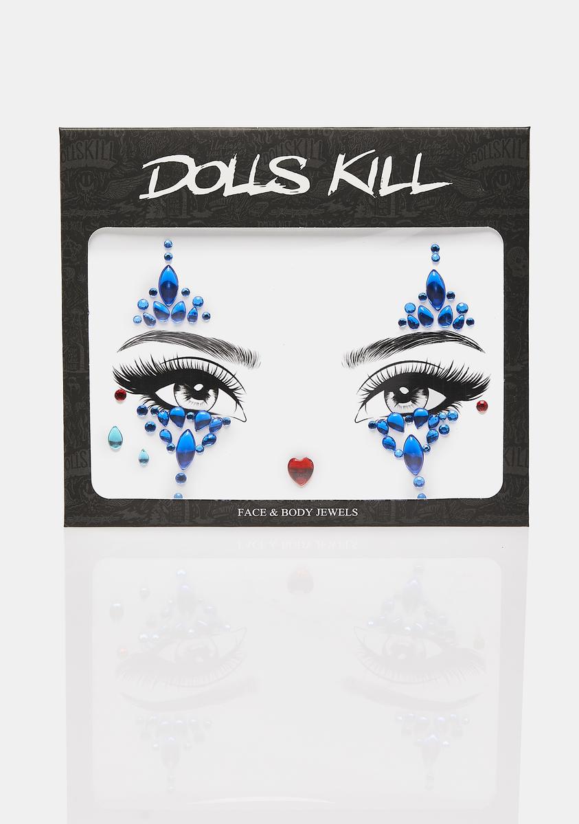 Blue Class Clown Face Gems – Dolls Kill