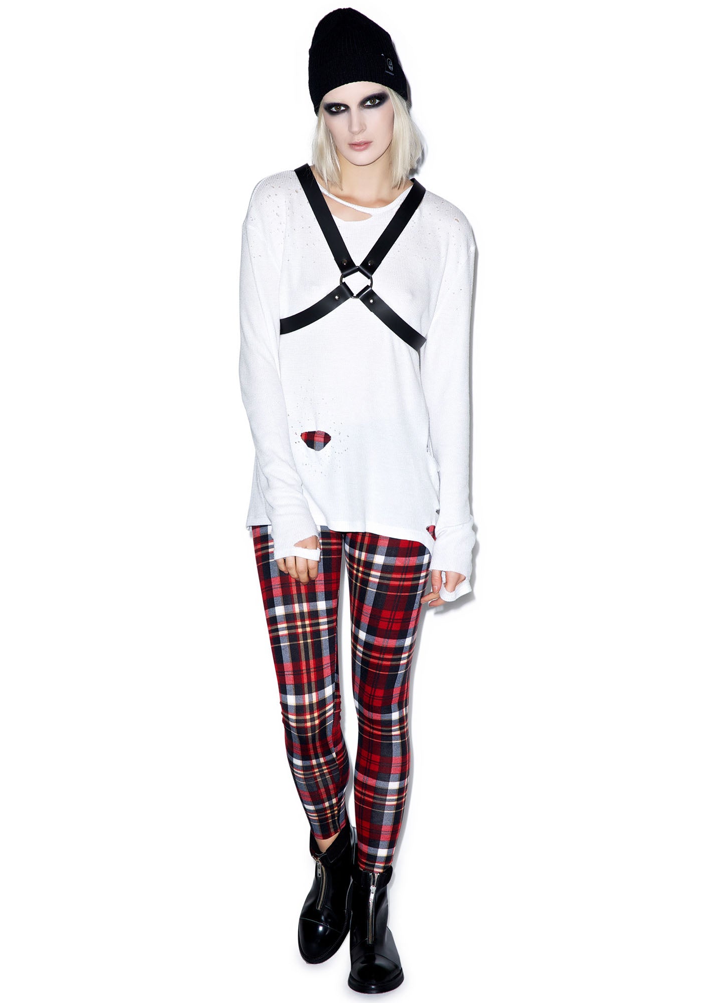 Crossed Out Harness – Dolls Kill