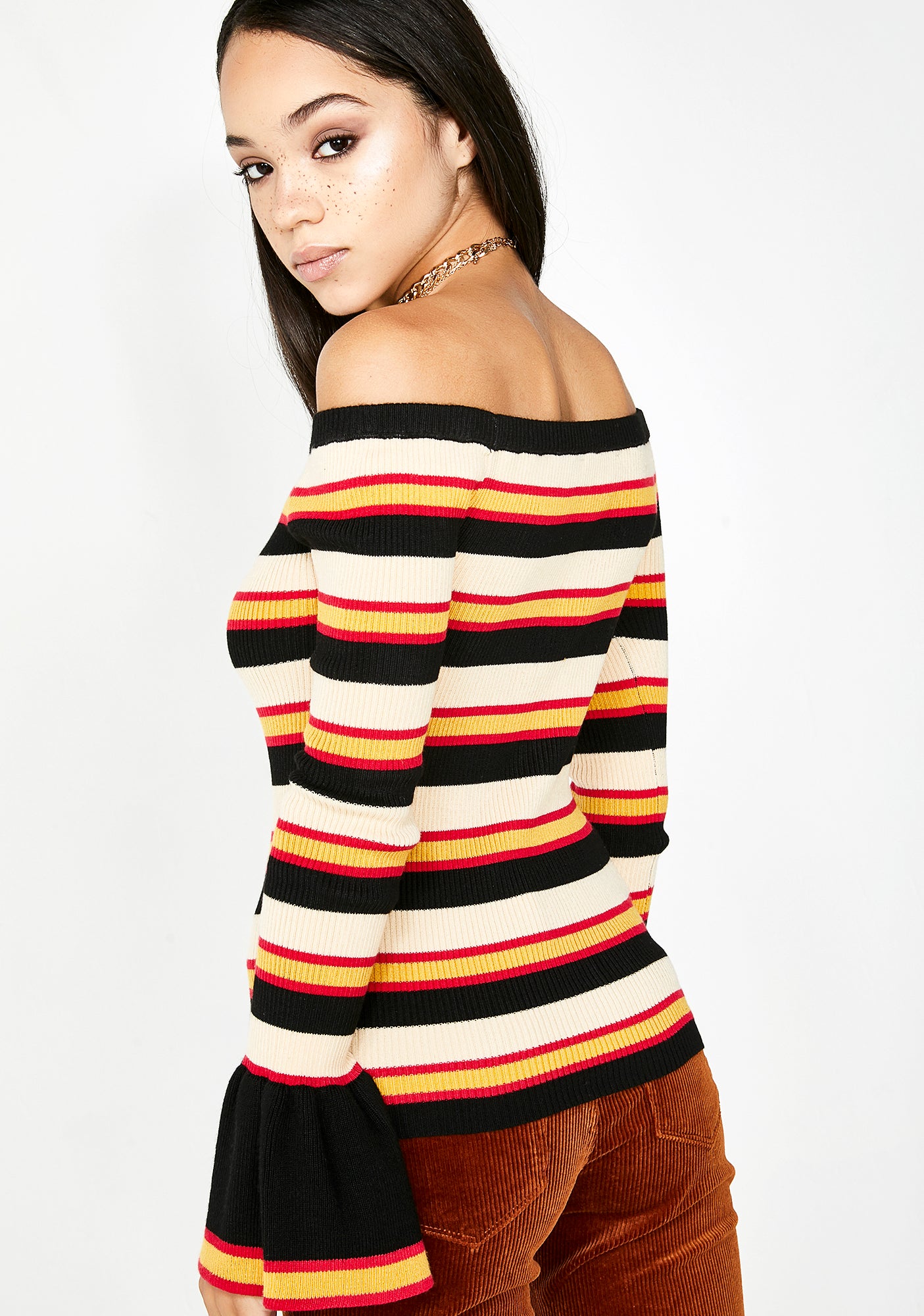 Autumn Lovin' Striped Blouse – Dolls Kill