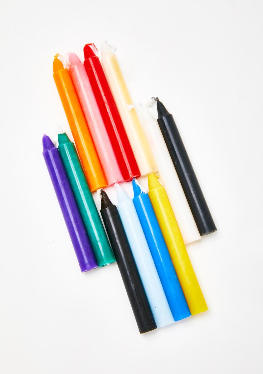 Holiday Gift Set Value Pack Wicked Magic Spell Colored Candles – Dolls Kill