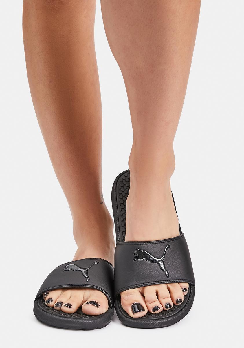 PUMA Night Cool Cat Sport Slides – Dolls Kill
